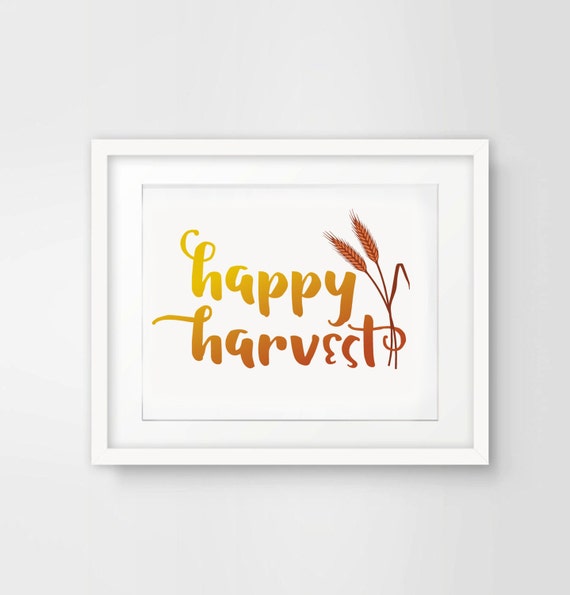 Items similar to Happy Harvest Printable on Etsy