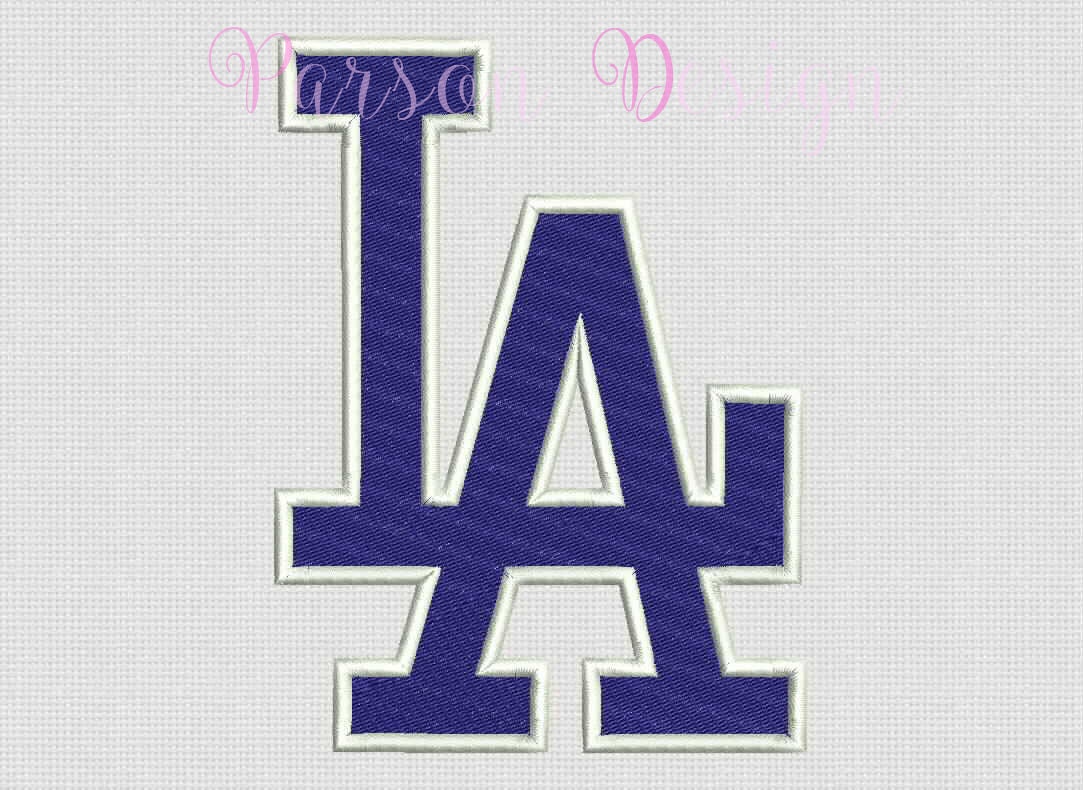 Los Angeles Dodgers 11 Size Embroidery Designs Baseball