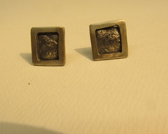 Square sterling silver beads bracelet