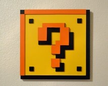 Unique mario block related items | Etsy