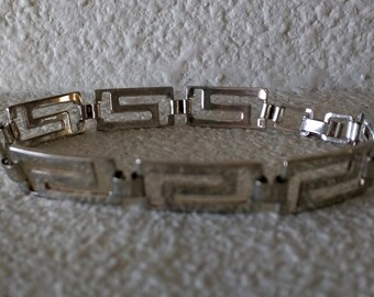Greek key bracelet | Etsy