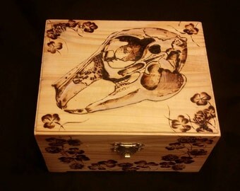 Pyrography box | Etsy