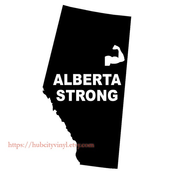 Alberta Strong Arm Vinyl Decal