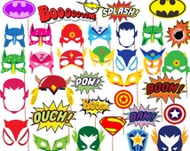 Popular items for superhero photobooth on Etsy