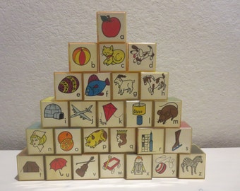 1970s toy blocks | Etsy