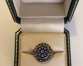 Diamond chip ring | Etsy