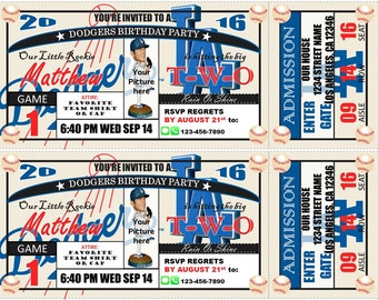 Dodgers invitations | Etsy