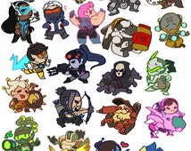Unique overwatch sticker related items | Etsy