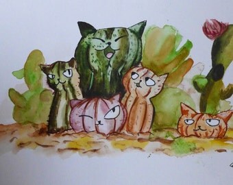 Cat cactus | Etsy