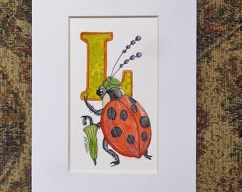 L is for ladybug | Etsy