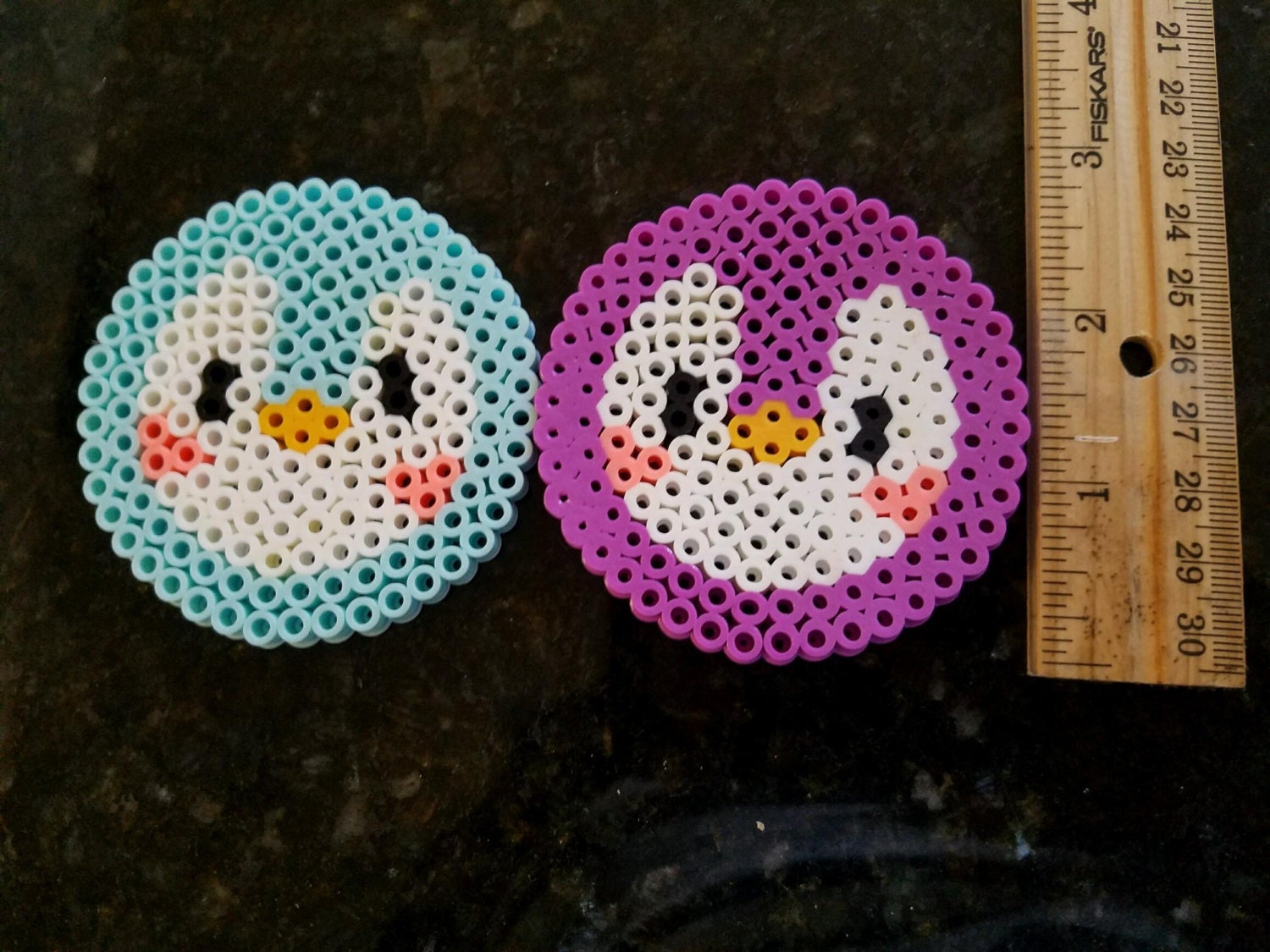 Perler Bead Penguins Perler Bead Coasters Cute Penguin
