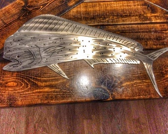 Metal fish sculpture | Etsy