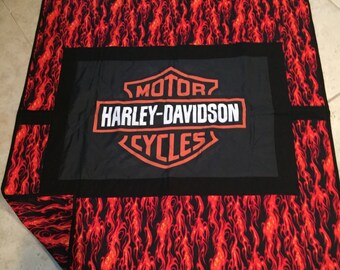 Handmade harley davidson quilts – Etsy