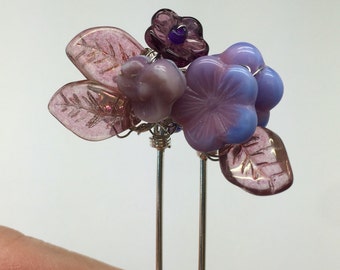 Periwinkle hair pin | Etsy