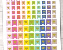 Unique heart flag related items | Etsy