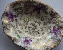 Unique violet dishes related items | Etsy