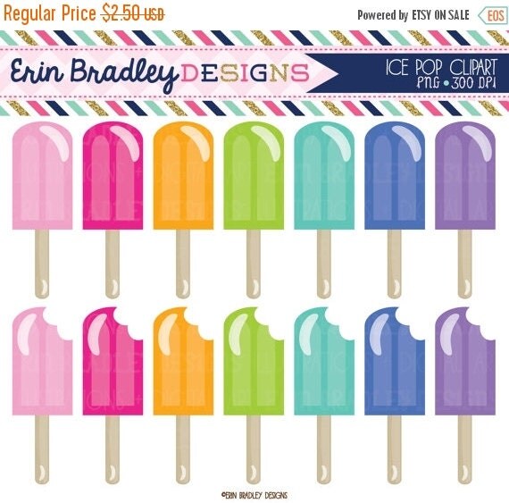 SALE Summer Clipart Food Clip Art Graphics by ErinBradleyDesigns