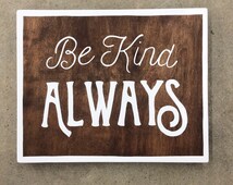 Unique kindness sign related items | Etsy