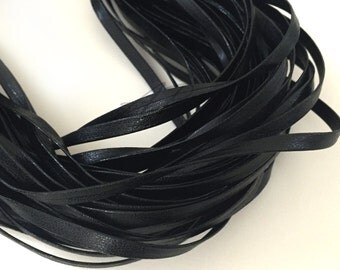 Leather ribbon belt | Etsy