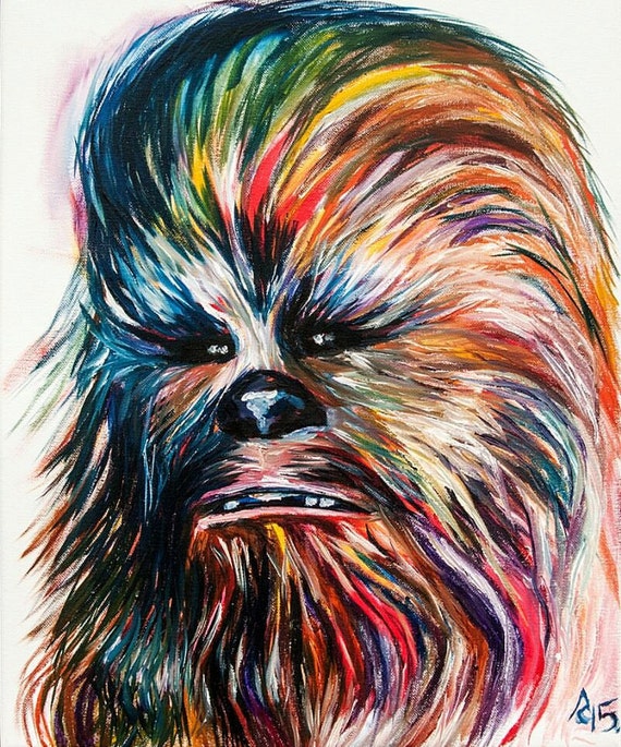 Items similar to Chewbacca art print 11x14 on Etsy