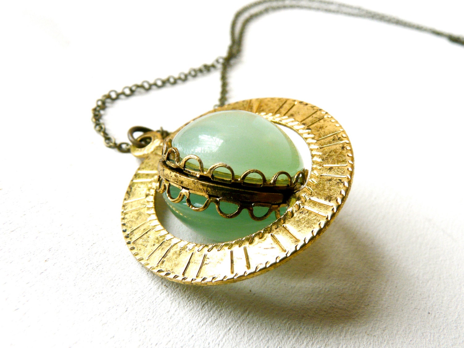 Constellation spinning necklace pendant geometric planet