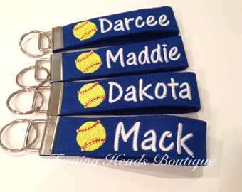 Personalized Sports Tag / Sports keychain by TurningHeadsBoutique
