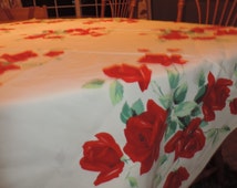 Popular items for red table cloth on Etsy
