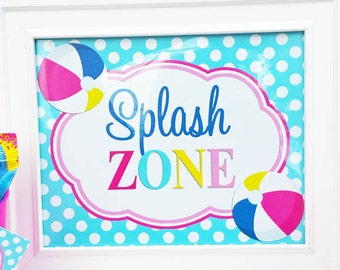 Splish splash sign | Etsy