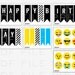 Emoji Birthday Party Decor Banner Printable PDF