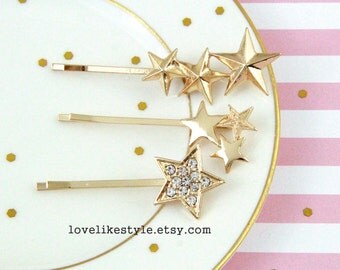 Star bobby pins | Etsy