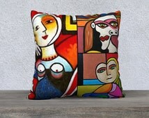 Unique picasso pillow related items | Etsy
