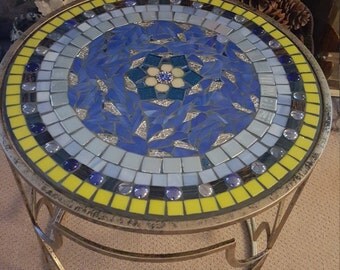 Mosaic side table | Etsy