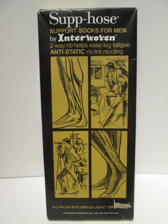 Items similar to vintage, support socks for men 'SUPP HOSE' by ...