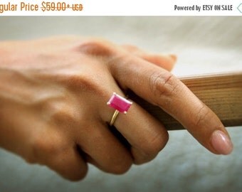 Unique small ruby ring related items | Etsy