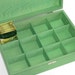 12 Compartments Wooden Tea Box / Green Box / Wooden Keepsake