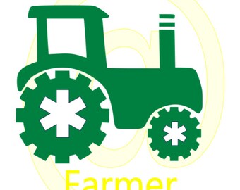 Farm tractor svg | Etsy