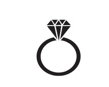 Unique diamond ring decal related items | Etsy