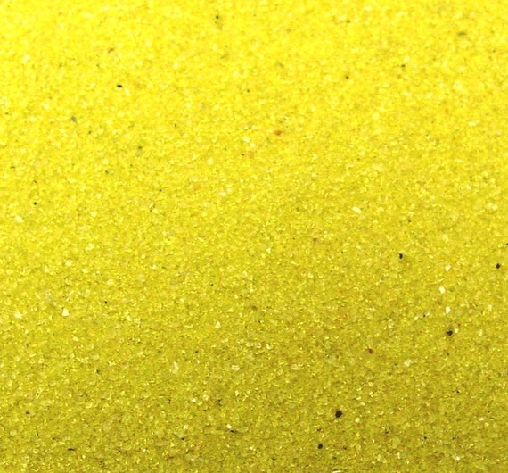 Yellow Colored Sand 12oz 1 cup vol. Yellow Unity Sand