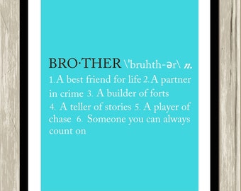 Brother definition | Etsy