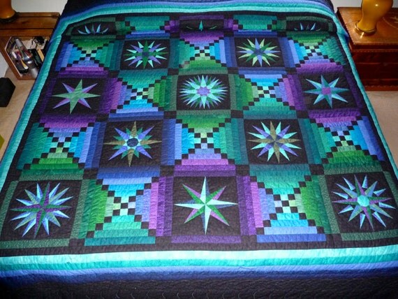 Moon Glow Quilt Amish Made Quilt in by QuiltsByAmishSpirit