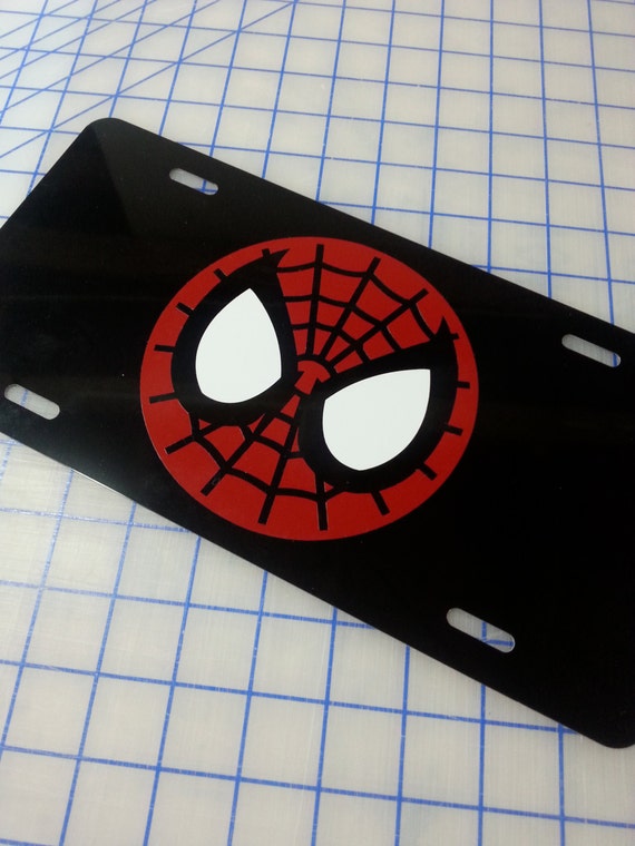 Spiderman Custom License Plate