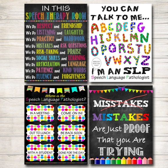 SLP Poster Pack Where is the Speech Language Pathologist