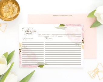 Elegant recipe cards | Etsy