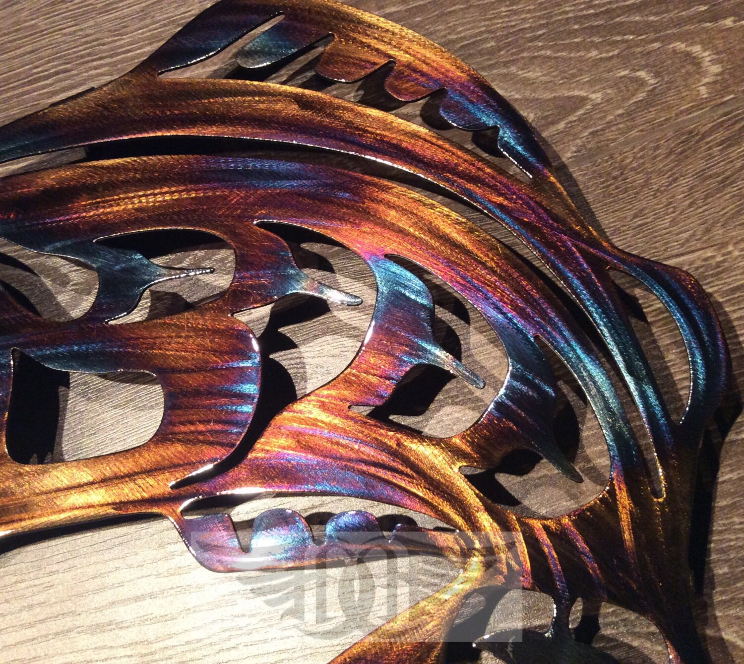 Salmon Metal Art Wall Decor