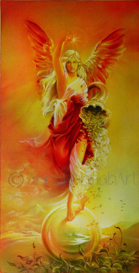 fortune angel goddess abundance wealth balance by AnnaHannahArt fortune angel goddess abundance wealth balance by AnnaHannahArt
