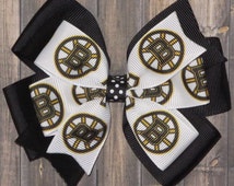 Popular items for hockey hair bow on Etsy