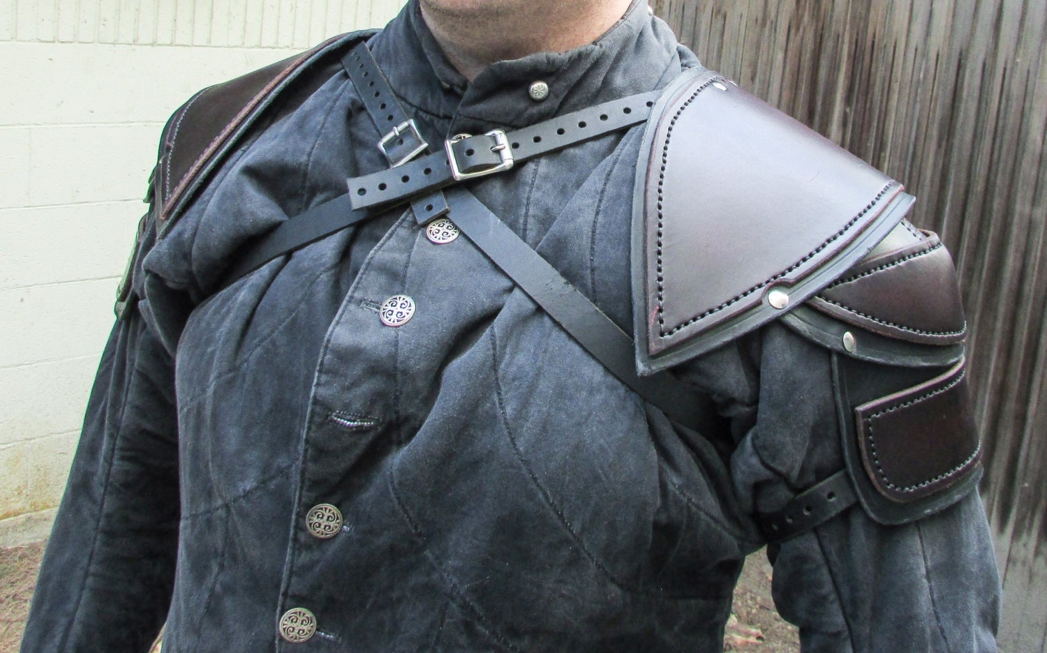Leather Shoulder Armor Style 2