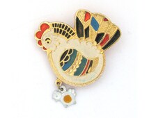 Popular items for chicken pin on Etsy