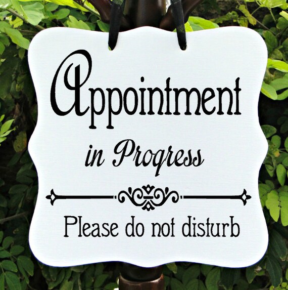 Appointment In Progress Sign Office Business Door Sign