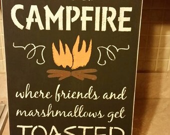 Campfire sign | Etsy